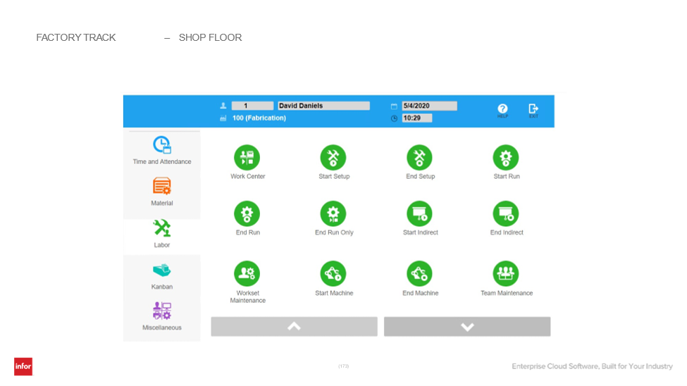 Labor Collection In Infor CloudSuite Industrial